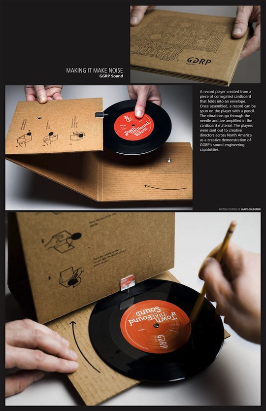 Cardboard Record Player Is A Simply Beautiful
